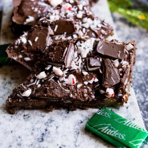 Peppermint Andes Chocolate Mint Graham Cracker Crack Bark Recipe