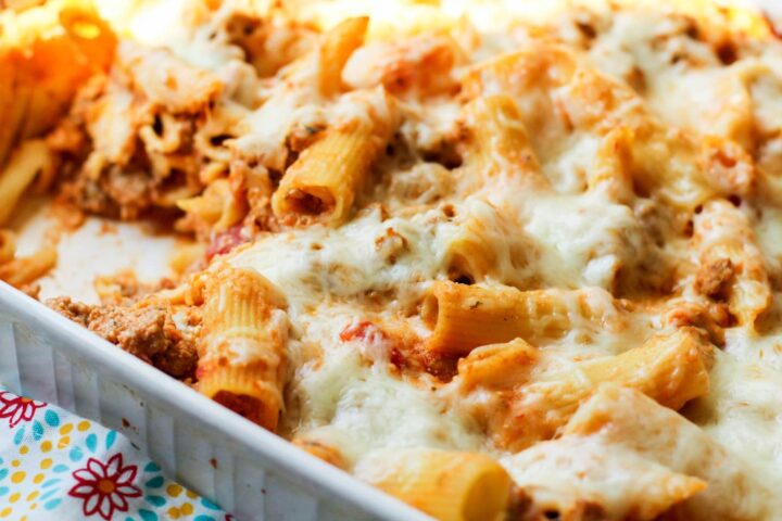 Large Family Puerto Rican Baked Pasta - Latina Mom Meals