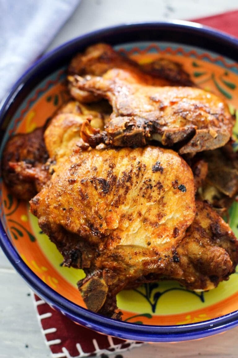 Puerto Rican Fried Pork Chops - Latina Mom Meals