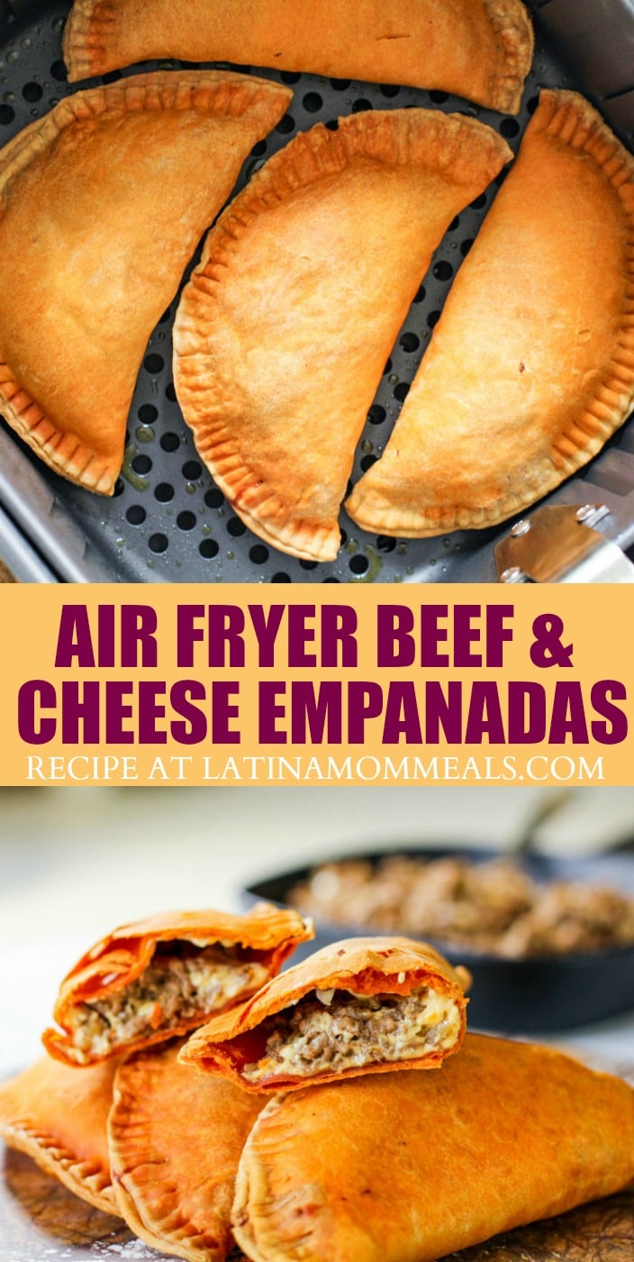 Air Fryer Cheesy Beef Pastelillo - Latina Mom Meals