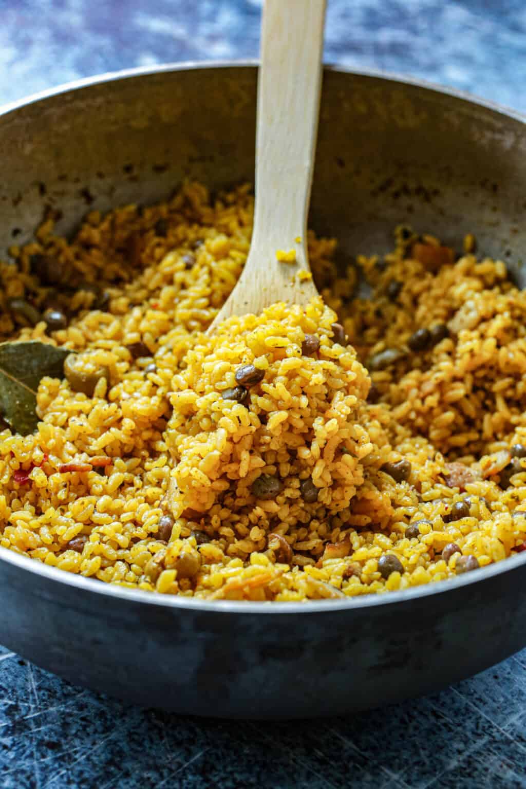 Puerto Rican arroz con gandules | Pigeon pea and rice recipe